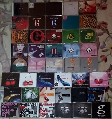 Huge GARBAGE CD Single Lot Of 43! ~ Garbage Band Shirley Manson L@@k ...