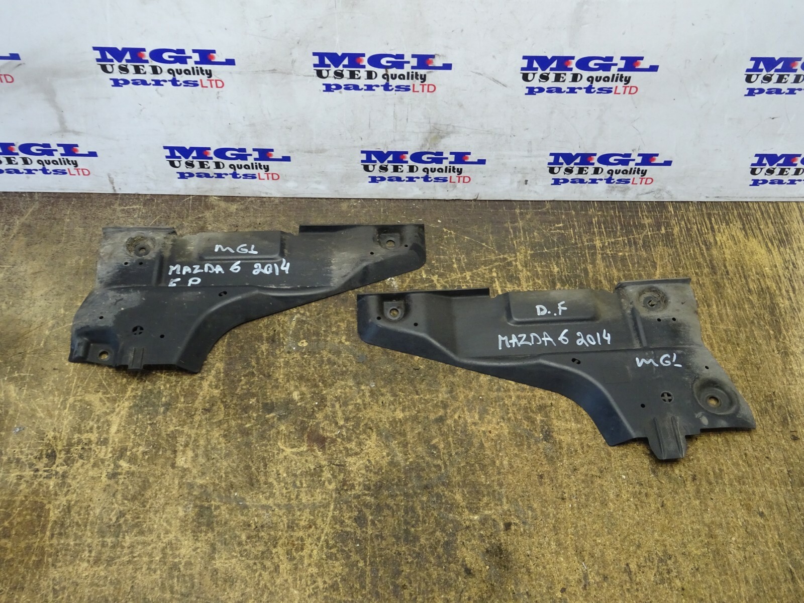 MAZDA 6 MK3 UNDERTRAY UNDERBODY COVER FRONT PAIR GHP956077 GHP956076 ...