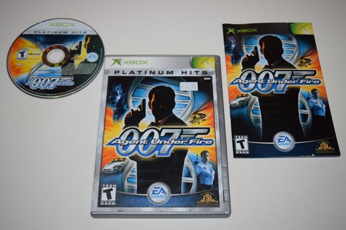 007 Agent Under Fire Platinum Hits Microsoft Xbox Video Game Complete ...