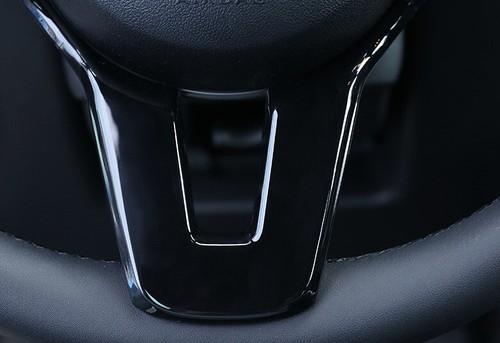 For Benz GLA W156 2020 2021-2023 ABS Black Steering Wheel Frame Cover ...