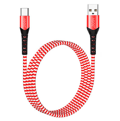 Red USB C Cable FAST Charger Charging Type C for Samsung Galaxy Phones ...