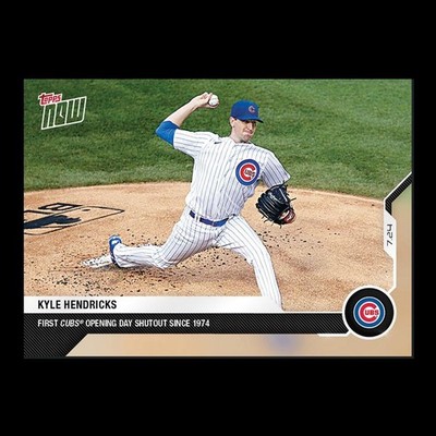 Kyle Hendricks - 2020 MLB Topps Now Card 9 - Print Run: 590 Chicago ...