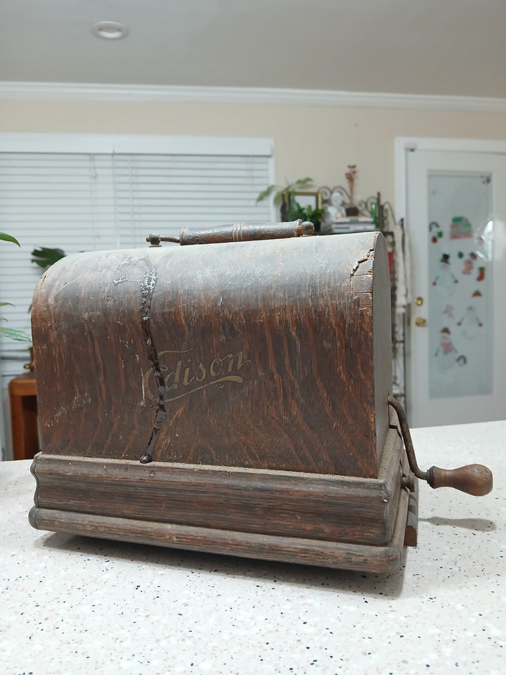 Original early 1900s Edison Gem Phonograph with original wood case | eBay