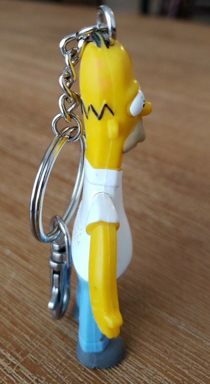 Homer Simpson Matt Groening 2002 Official Bendable Keychain 4" Figure ...