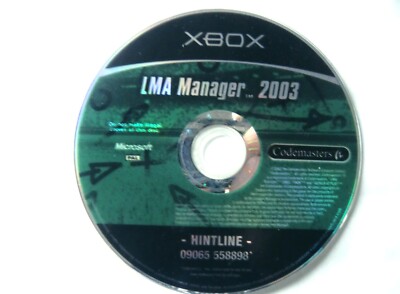 54211 LMA Manager 2003 - Microsoft Xbox (2002) | eBay UK