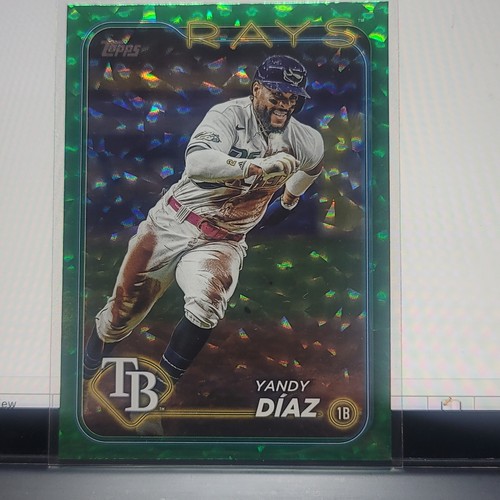 2024 Topps Series 1 - Green Crackle Foil #52 Yandy Diaz /499 for sale ...