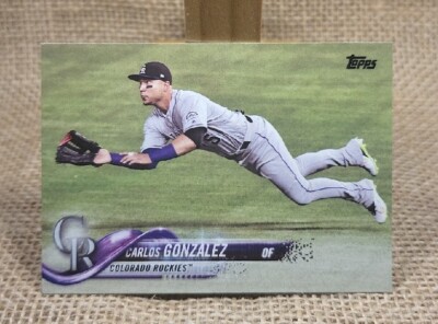 2018 Topps Series 1 Carlos Gonzalez Baseball Card #110 Rockies FREE S&H ...