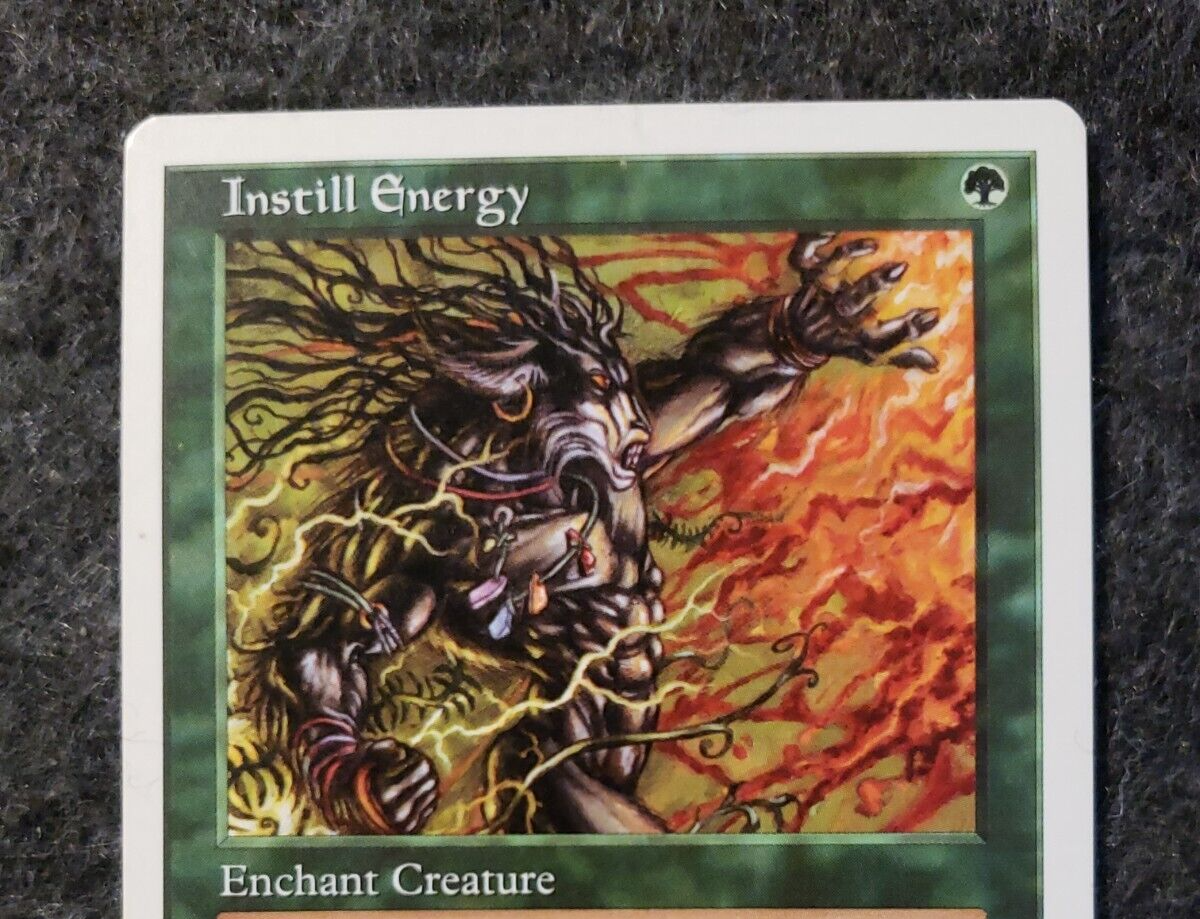Instill Energy 5th Edition NM Green Uncommon MAGIC THE GATHERING CARD ...