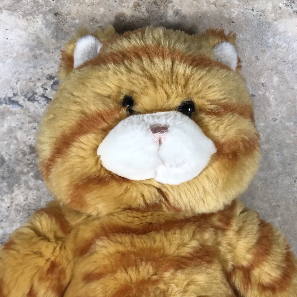 BUILD A BEAR WORKSHOP ORANGE STRIPED GINGER TABBY KITTY CAT STUFFED ...