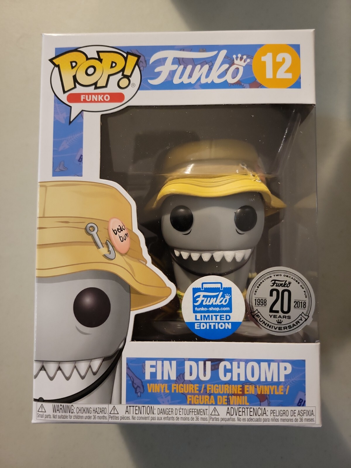 Funko Pop! Vinyl Figure - Funko #12 - Fin Du Chomp - Funko Shop ...