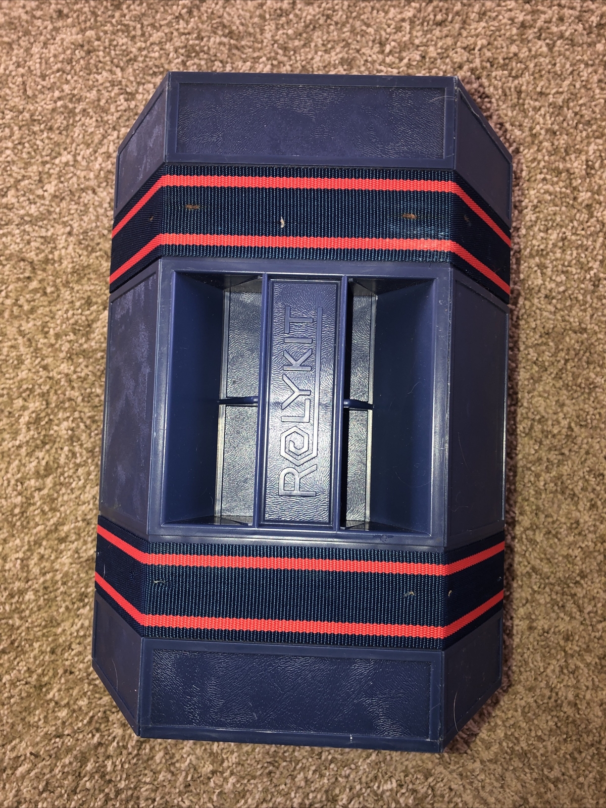 42" ROLYKIT Storage Kit BLUE Fishing Tackle Box Tool Tote Jewelry ...