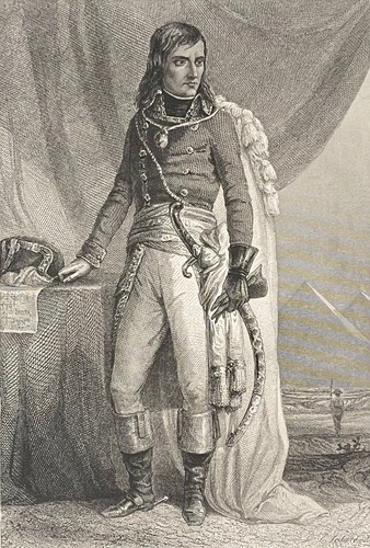 General Napoleon Bonaparte in Egypt 1798 engraving by Lechard circa ...