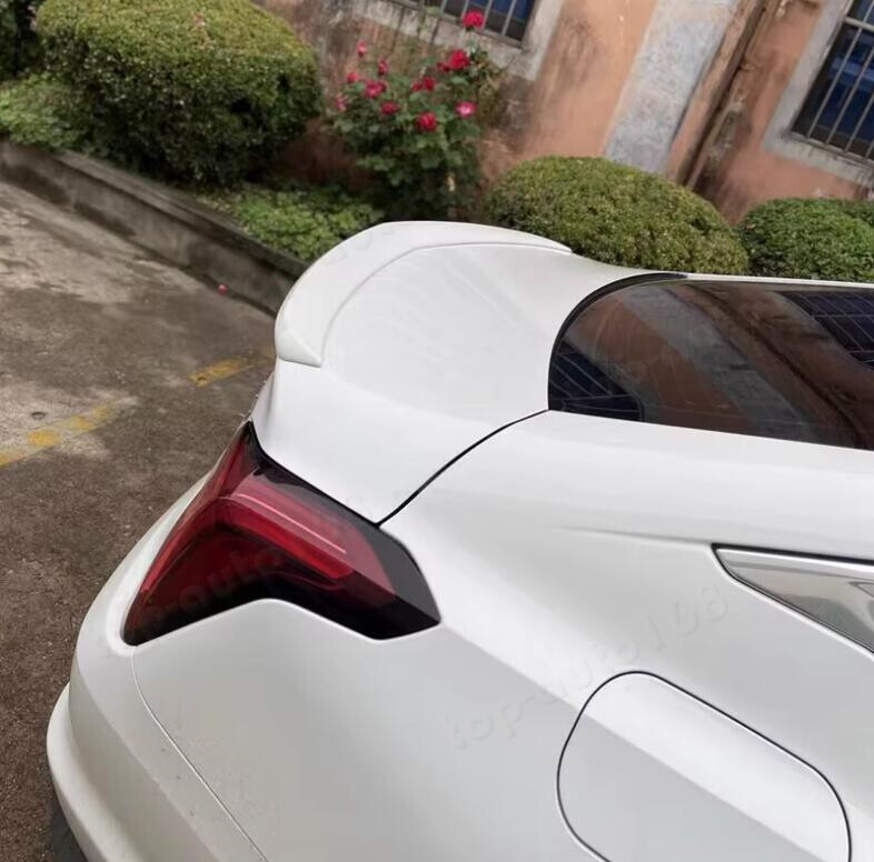 Fit For Cadillac CT5 2020-2024 ABS White Rear Door Tail Trunk Spoiler ...