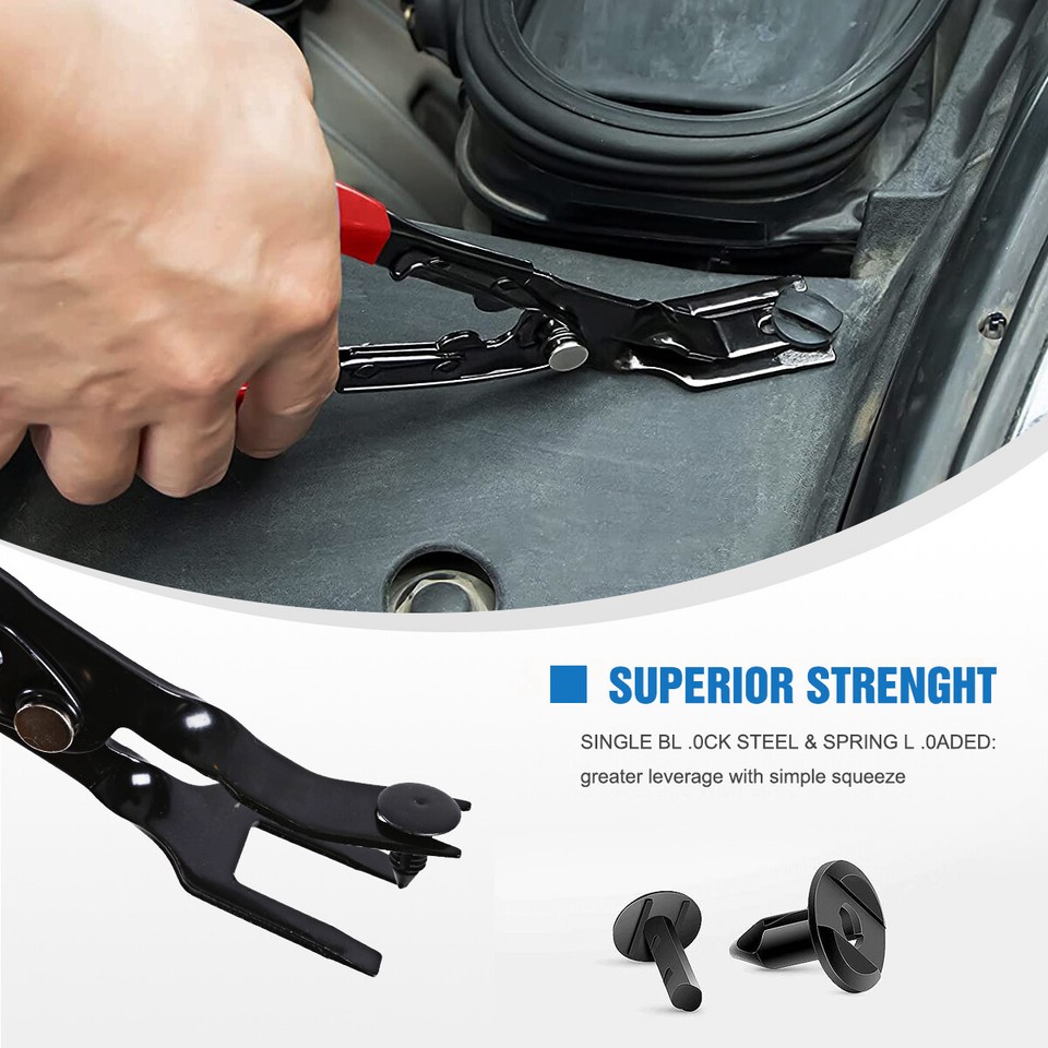 3Pcs Auto Clip Pliers Set and Fastener Remover, Car Trim Rivet Removal ...