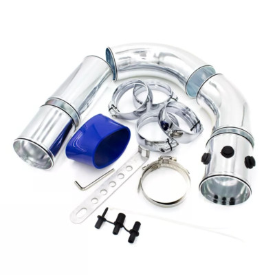 3"76mm Universal Car Cold Air Intake Pipe Kit Combined Alumimum ...