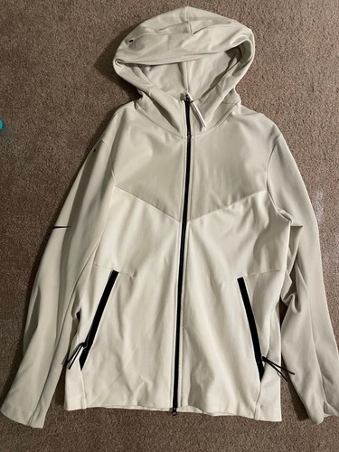 Nike Tech Fleece AR1548 Full-Zip Bone White Size M | eBay