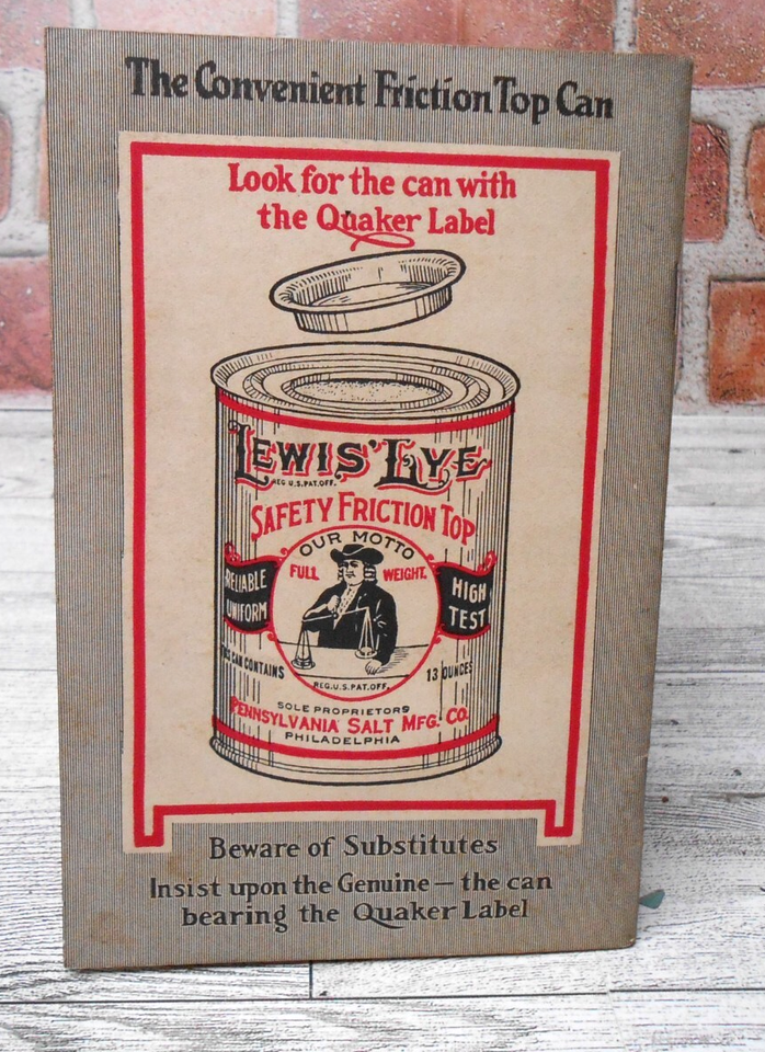 The Truth About A Lye Vintage Brochure Information Pamphlet Lewis Lye ...