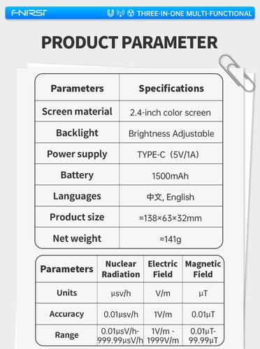 GC-03 Geiger Counter Tube Nuclear Radiation Detector γ β X-Ray ...