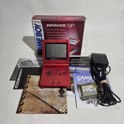 Nintendo Gameboy Advance SP (AGS-001) Flame Red Complete With Box ...