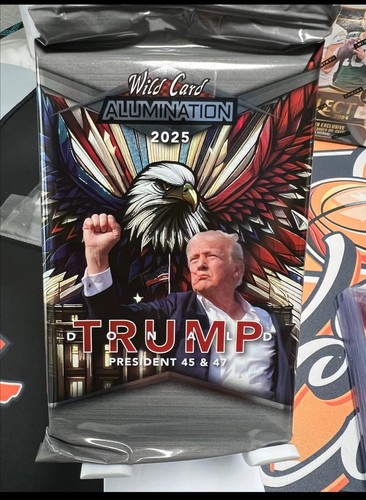 2025 Wild Card Alumination Donald Trump Pack Elon Musk JD Vance Melania ...