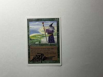 MTG Magic Fastbond Signed Sketched Artist Proof x1 Revised 3ED Mark ...