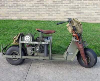 WWII Cushman Airborne Scooter TM 9-876 PDF – Model 53 Paratrooper ...