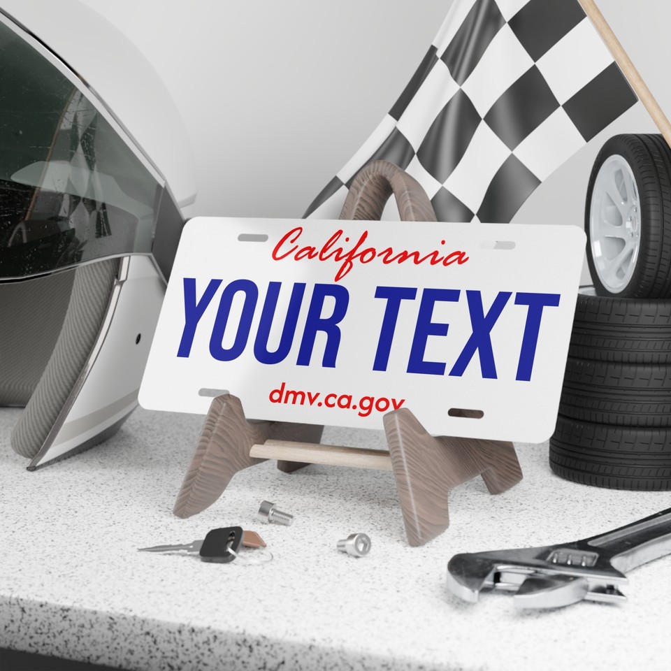 12 X 6" California Personalized License Plate 1960s ANY TEXT Custom CA ...