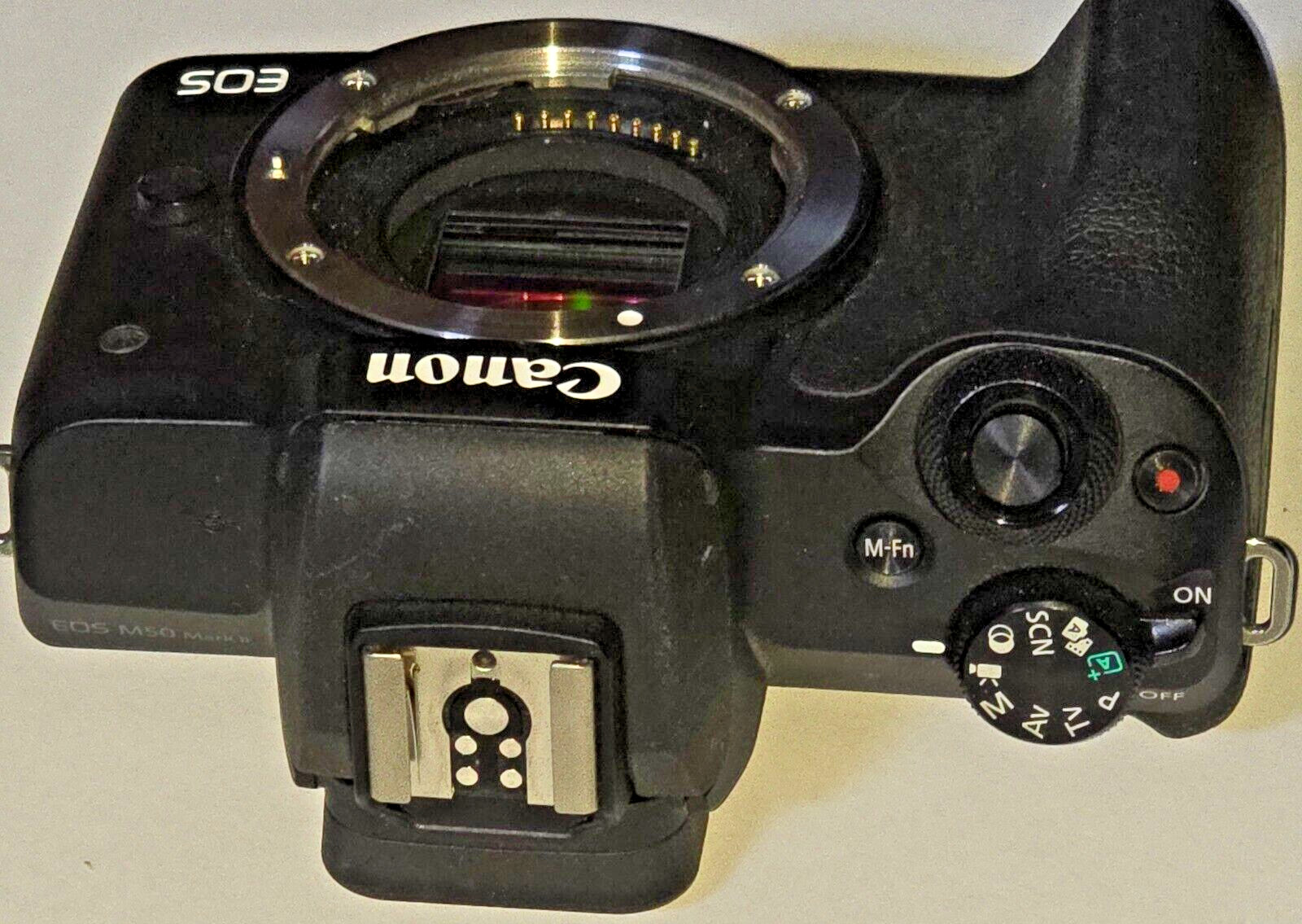 Canon EOS M50 Mark II Mirrorless 4K 24.1 MP EF-M 15-45mm IS STM Digital ...