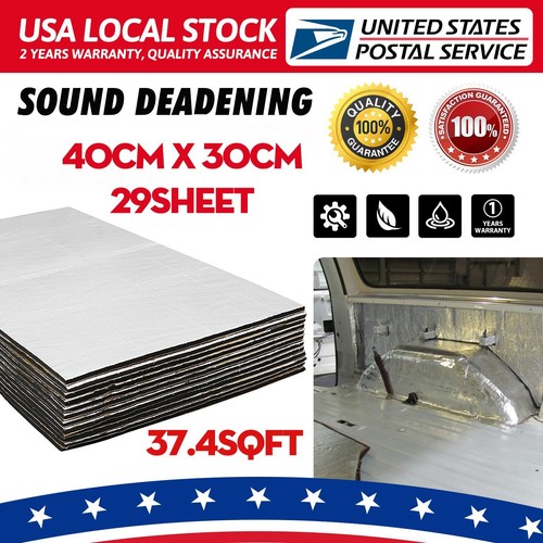 29PCS Sound Deadener Heat Proof Insulation Noise Proofing Foam Car ...
