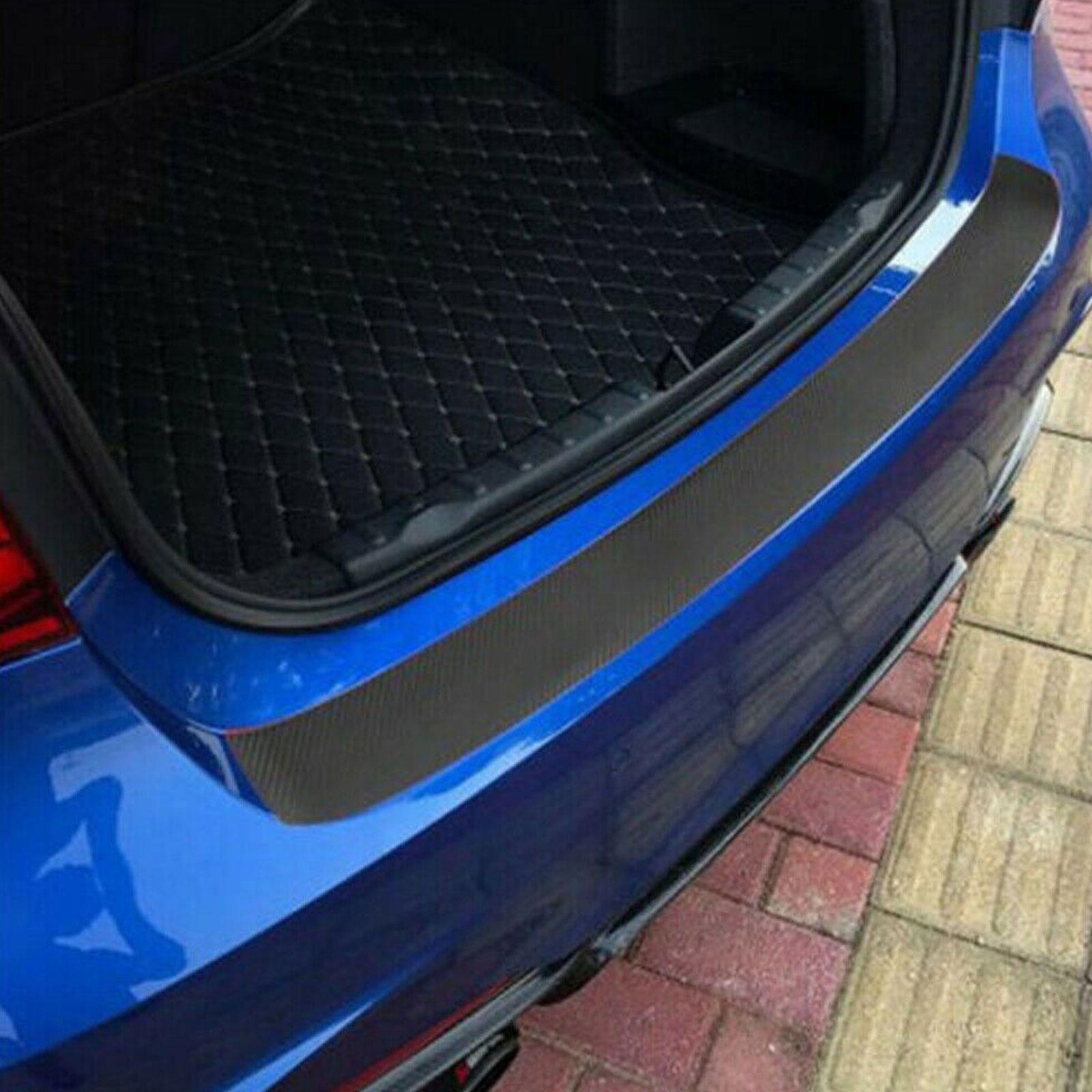 Carbon Fiber Car Rear Bumper Trunk Protector Corner Trim Car Stickers у ...