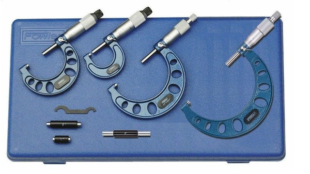 Fowler Micrometer Set 0-4" - .0001" Grad Slightly for sale online | eBay