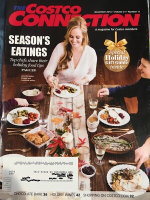 The Costco Connection Magazine November 2016 Seasons Eatings | eBay