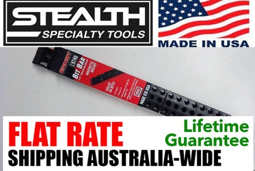 STEALTH Bit Bar Black holds 54 bits compact tool organiser ST5740 Ernst ...