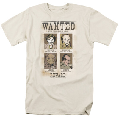 DC Villains "Wanted Poster" T-Shirt | eBay