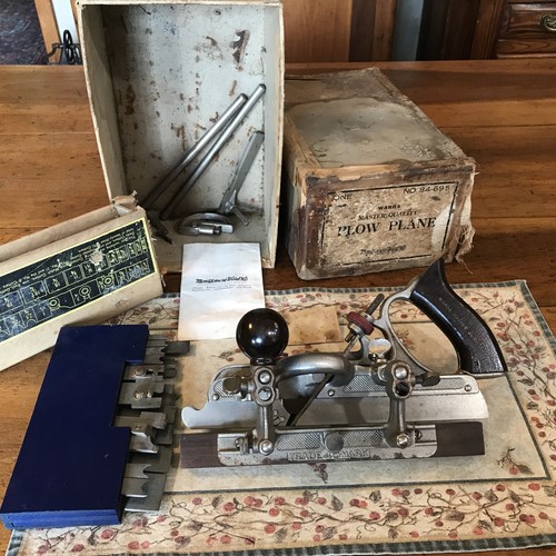 Wards Master Quality Stanley #45 Combination Plane, Cutter Set & Manual ...