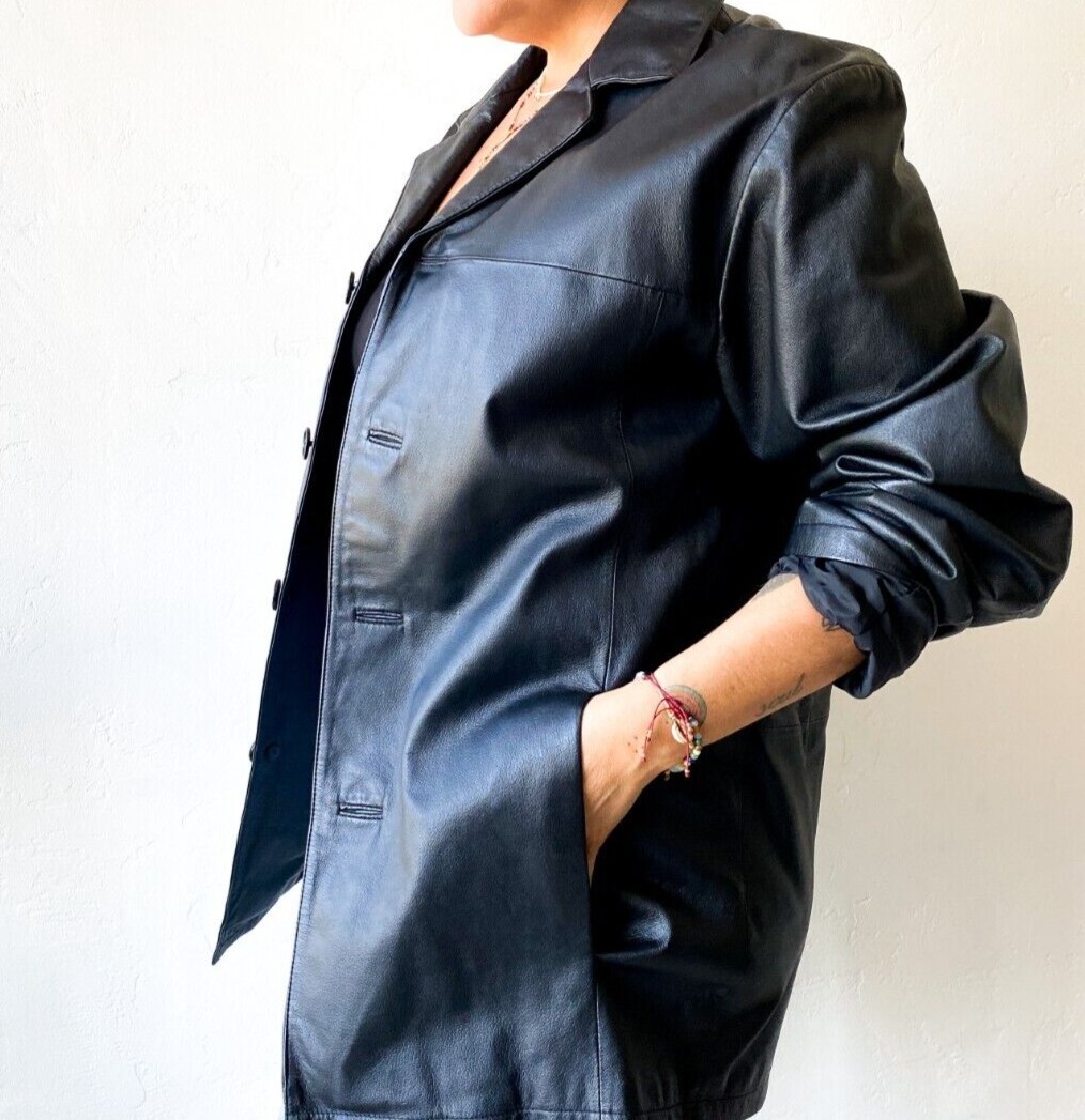 Vintage Wilsons Leather Black Leather Jacket - Gem