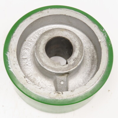 6" x 2-1/2" Wide Drive Roller Wheel Poly Over Cast 1-1/2" Keyed Bore | eBay