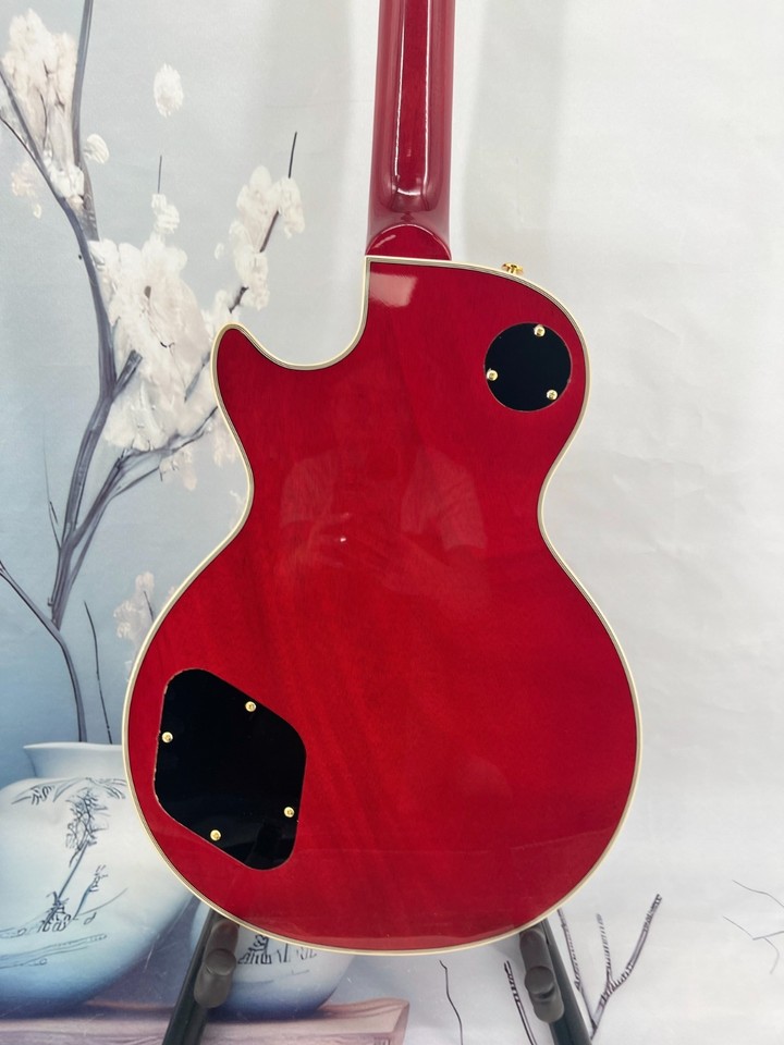 US warehouse LP red semi hollow electric guitar 2H pickups golden ...