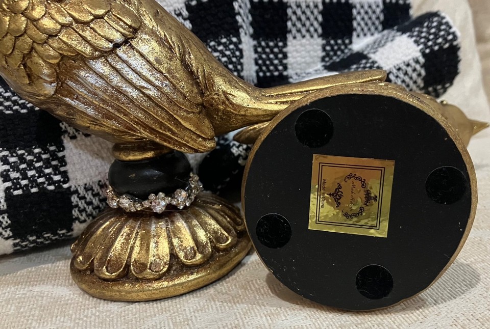 Mark Roberts set of gold birds figurine | eBay