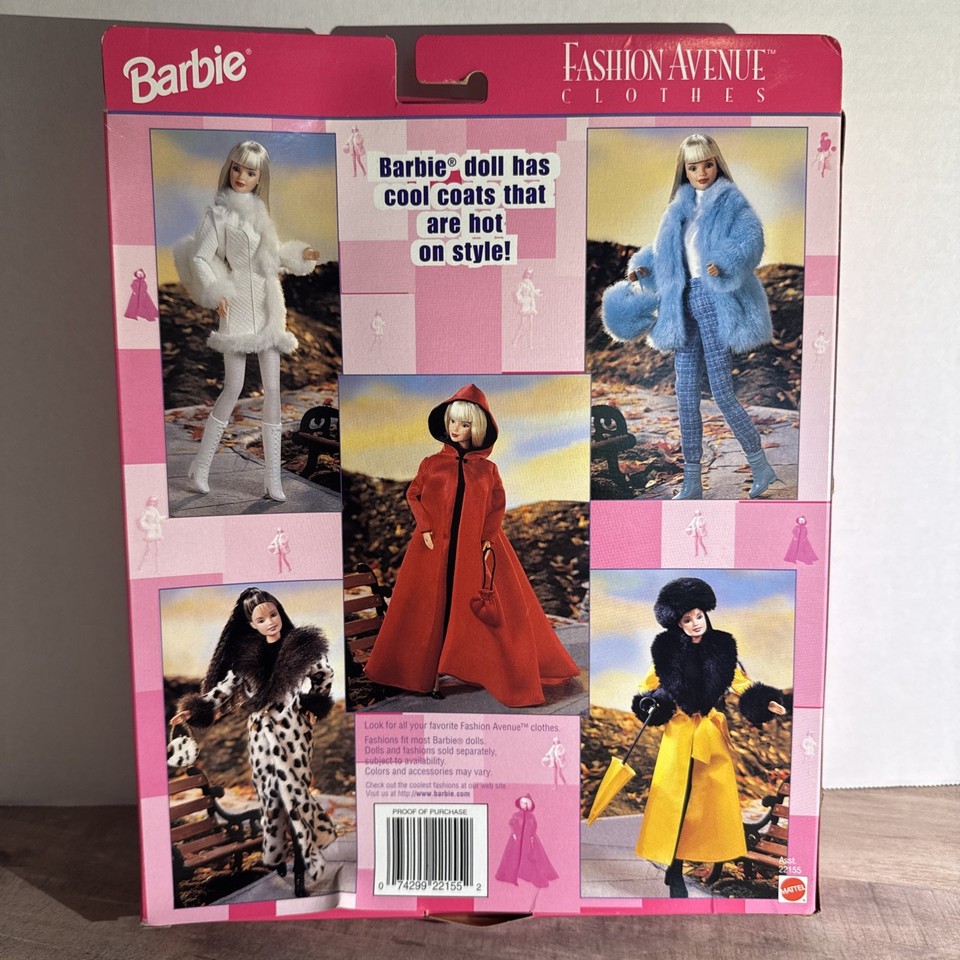 1999 Barbie Fashion Avenue Coat Collection Exclusive #22155 Vintage ...