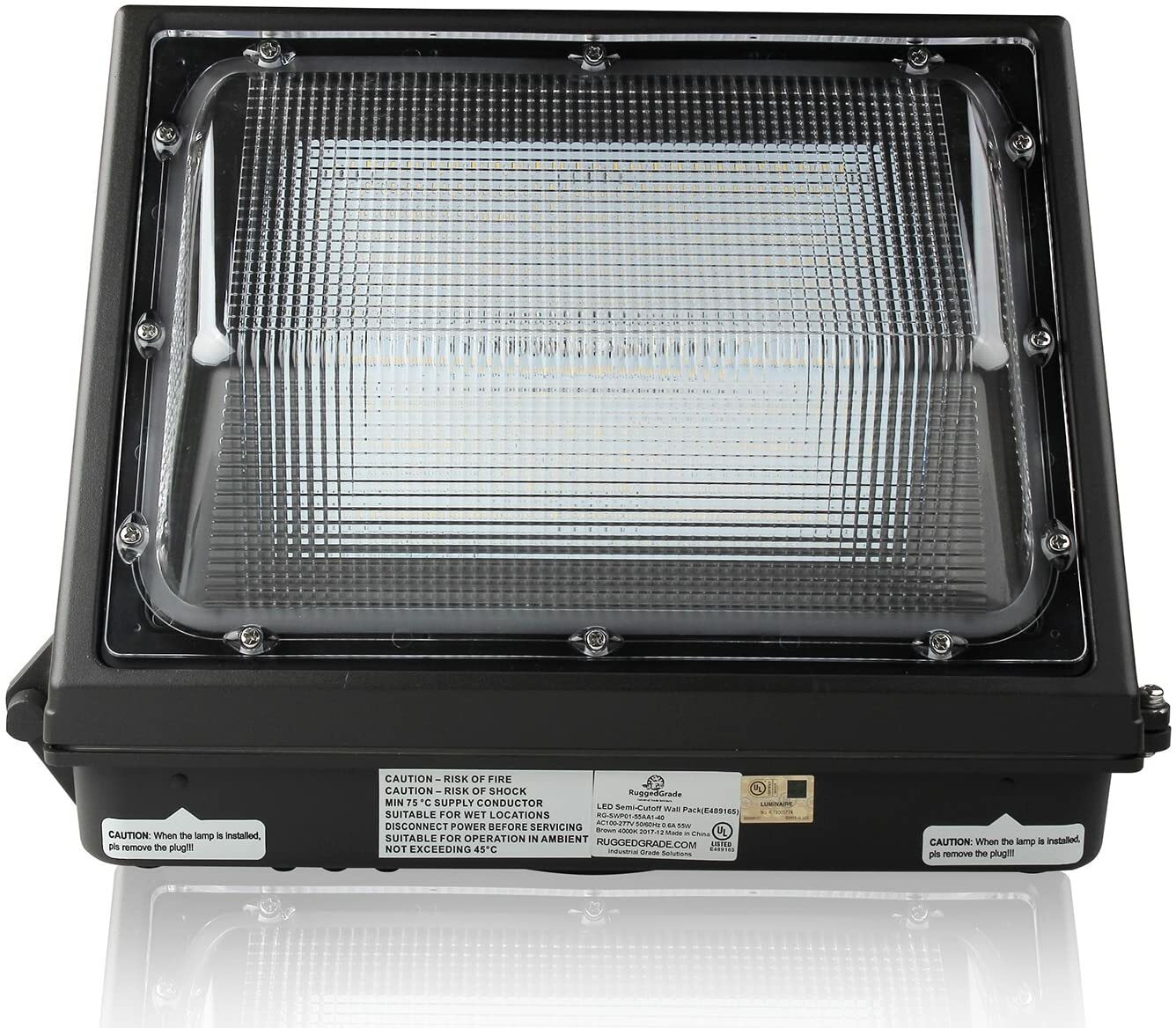 80 Watt LED Wall Pack Light - 5000K - with Photocell – 10 400 Lumens ...