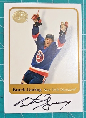 2001-02 Greats of the Game Autographs #82 Butch Goring Team: New York ...