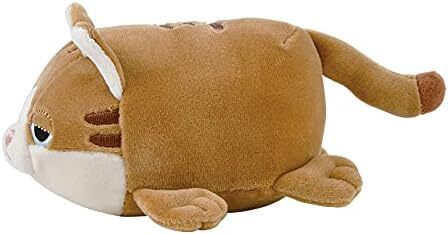 Animal Bolster cushion marshmallow red tabby cat Mugi (W15xD27xH14cm ...