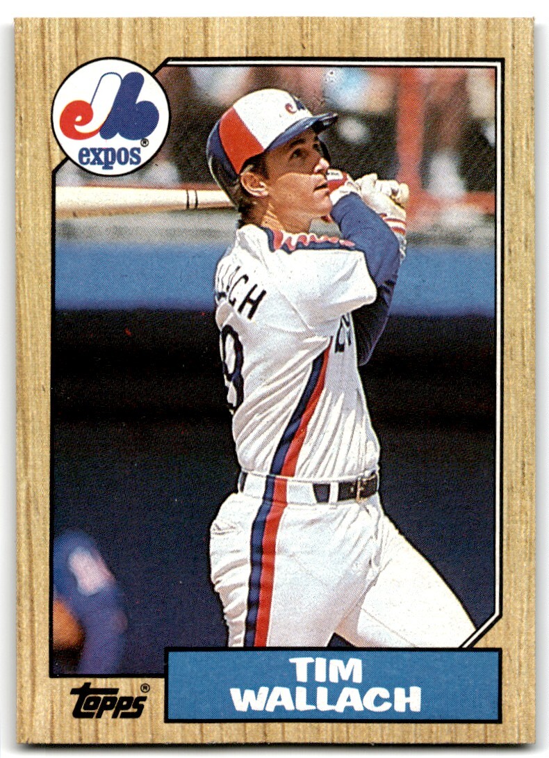 1987 Topps Baseball Card Tim Wallach Montreal Expos #55 | eBay