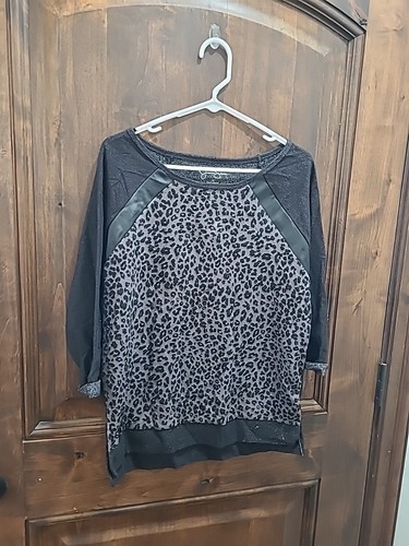 Jessica Simpson Womens Leopard Print 3/4 Sleeve Medium | eBay