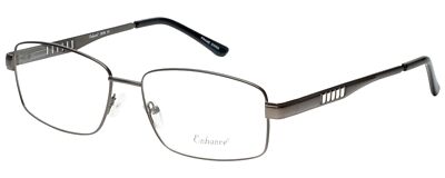 Calabria Enhance 3858 Rectangular Reading Glasses +7.00 Gunmetal Silver ...