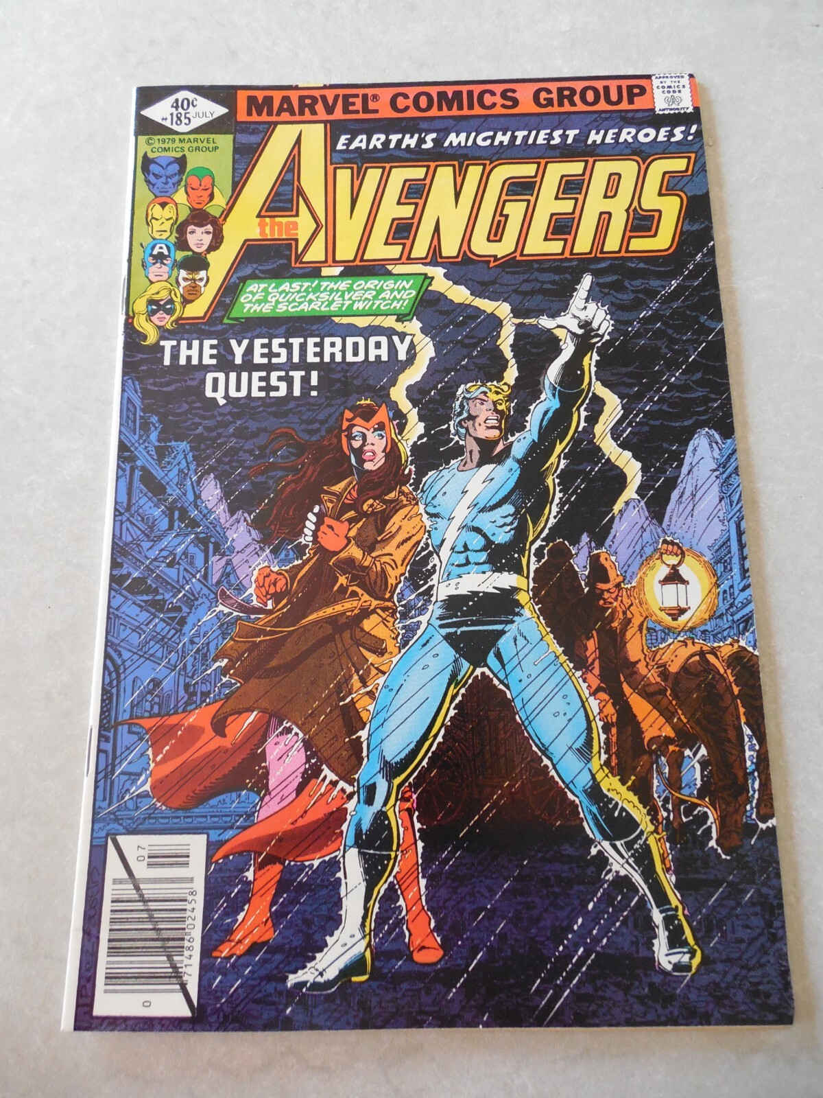AVENGERS #185, MARVEL COMICS, 1979, ORIGIN OF QUICKSILVER & SCARLET ...