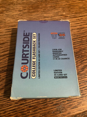 Courtside NCAA College Basketball Cards Flashback Set of 45 | eBay