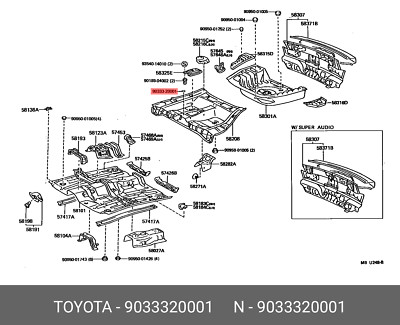 Genuine OE gasket rubber, 9033320001 for TOYOTA 90333-20001 | eBay