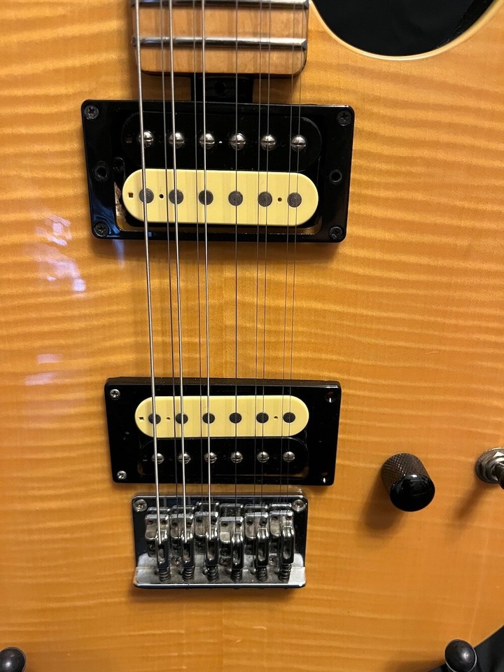 OLP Axis 12-String Electric Guitar in Trans Gold EBMM W/Soft Case | eBay